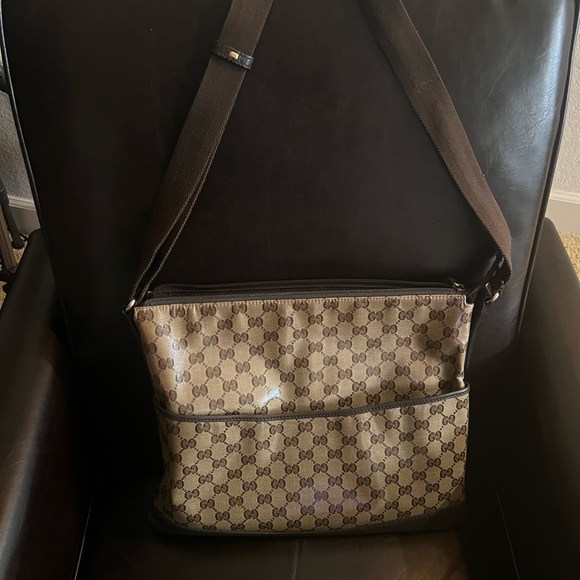 Gucci | Bags | Gucci Pvc Messenger Bag | Poshmark